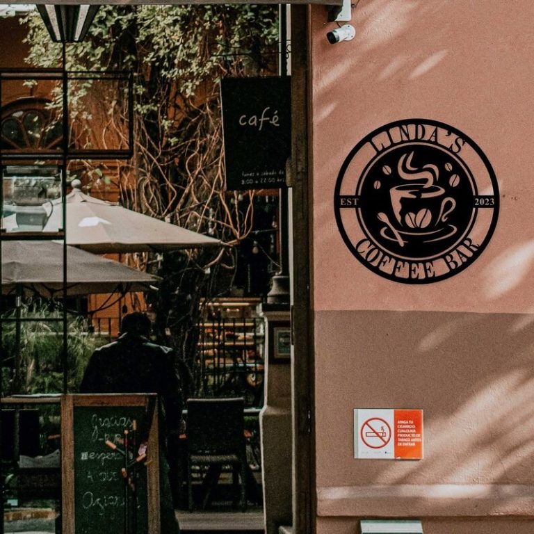 DINOZOZO Coffee Lover V5 Coffee Bar Business Custom Metal Signs ...