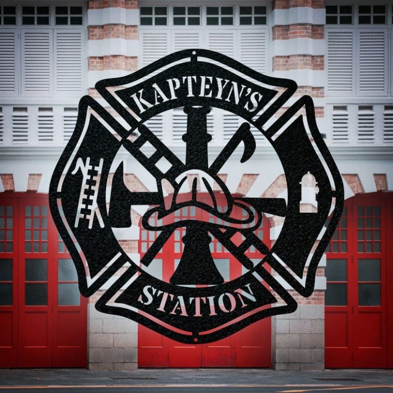DINOZOZO Fire Department Monogram Fire Department Custom Metal Signs ...