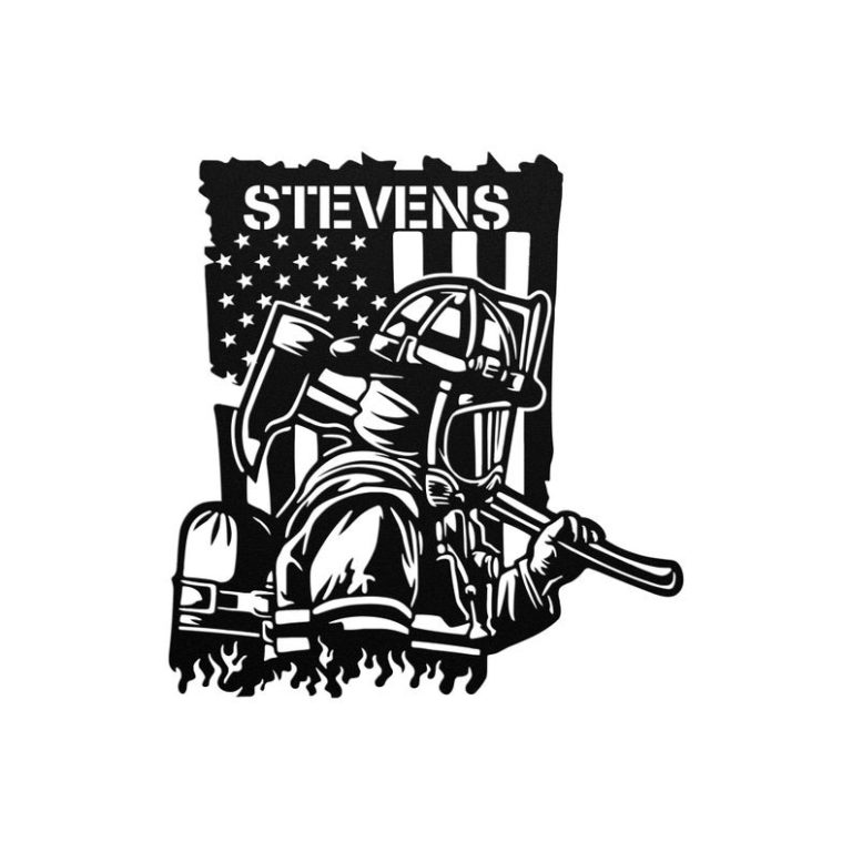 DINOZOZO Firefighter Fire Department V2 Custom Metal Signs - Custom ...