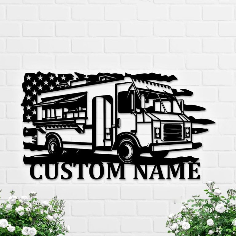 DINOZOZO Mobile Food Store Fast Food Truck Business Custom Metal Signs ...