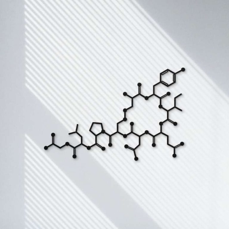 DINOZOZO Oxytocin Molecule Science Art Chemistry Art Custom Metal Signs ...