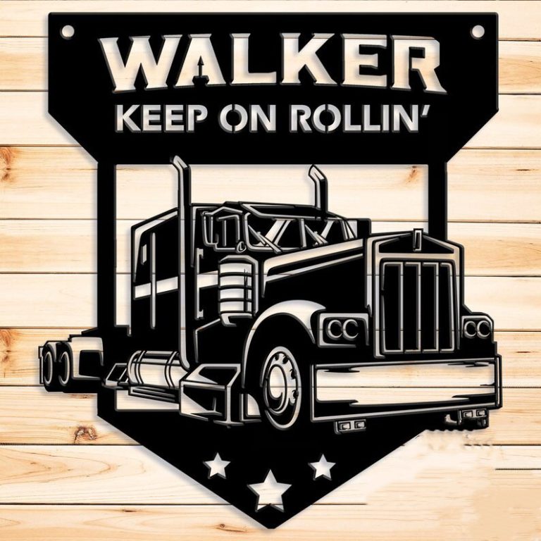 DINOZOZO Transport Truck Semi Truck Business Custom Metal Signs ...