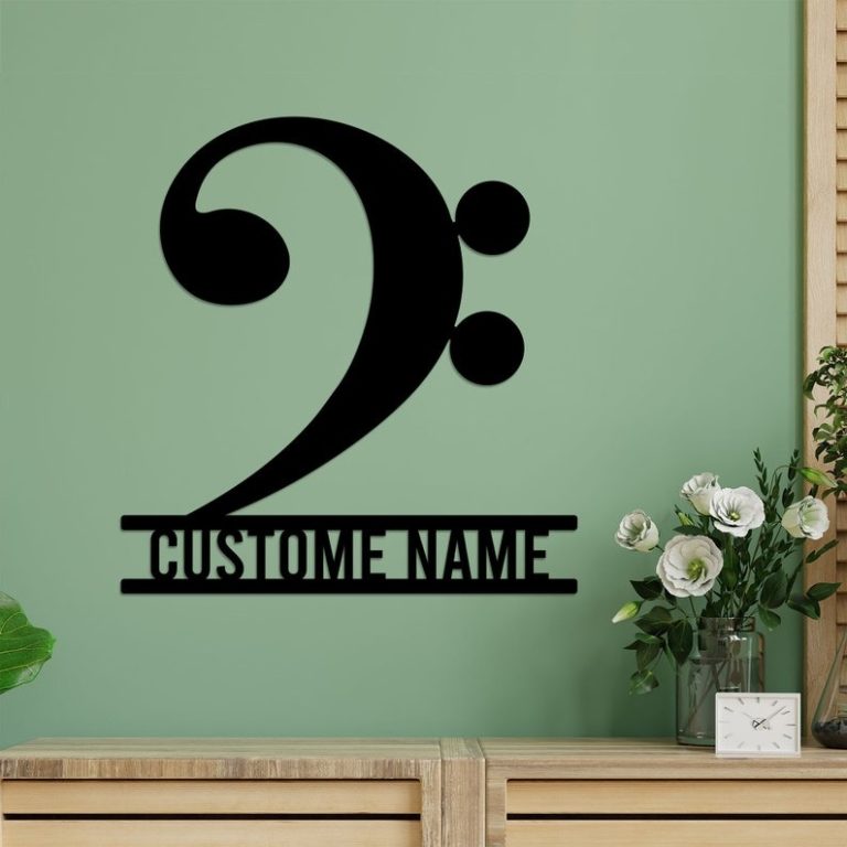 DINOZOZO Bass Clef Note Musical Symbol Music Teacher Music Room ...