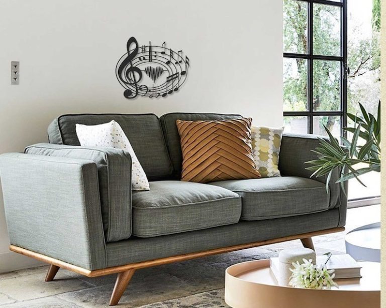 DINOZOZO Musical Notes Heart Sound Wave Music Room Recording Studio ...