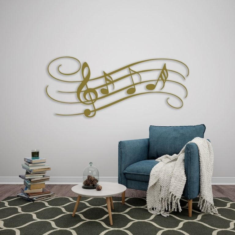 DINOZOZO Treble Clef Music Notes Musician Music Room Recording Studio ...