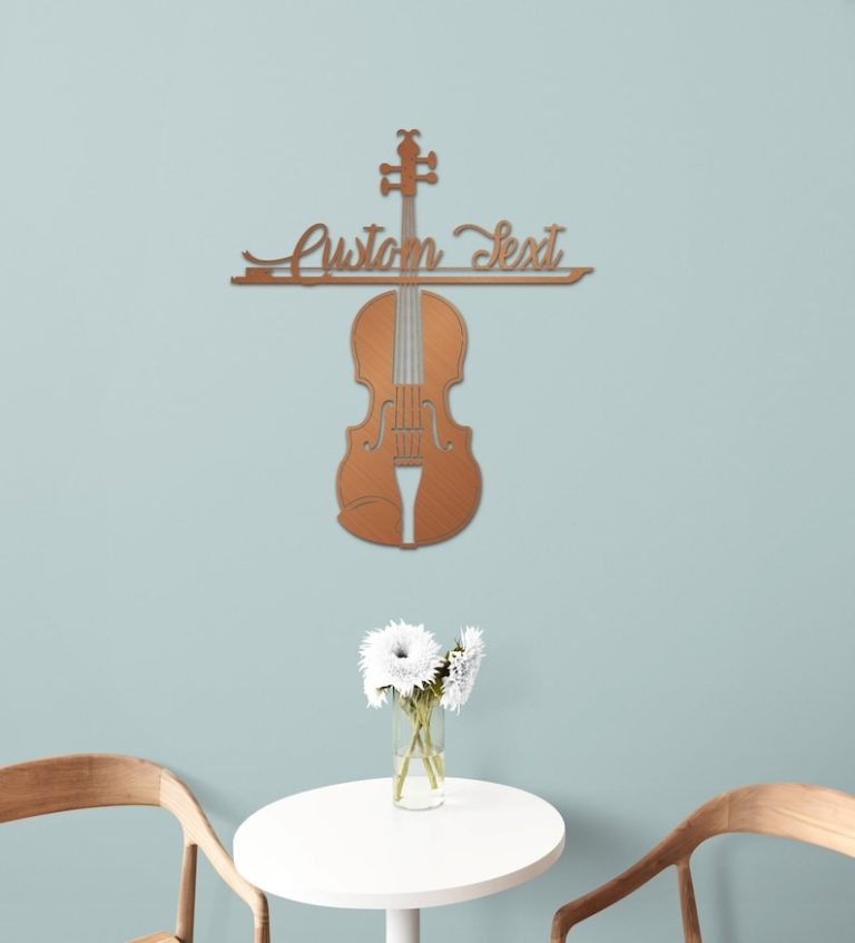 DINOZOZO Violin Teacher Name Sign Music Room Recording Studio Business ...