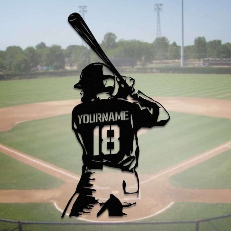 DINOZOZO Baseball Player Name and Number Custom Metal Signs - Custom ...