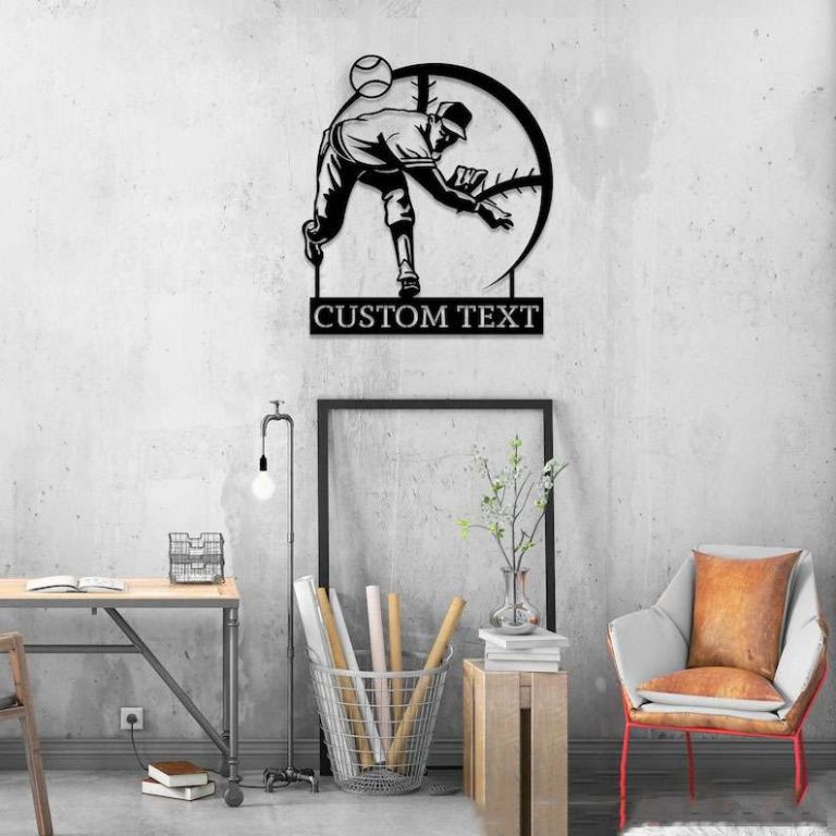 DINOZOZO Baseball Player Sport Football Enthusiast Gift Custom Metal ...