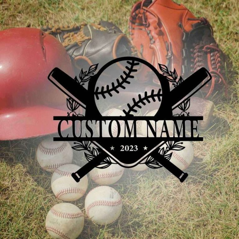 DINOZOZO Baseball Wall Art Custom Metal Signs - Custom Laser Cut Metal ...