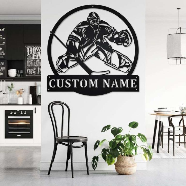 DINOZOZO US Hockey Sports Themed Custom Metal Signs - Custom Laser Cut ...