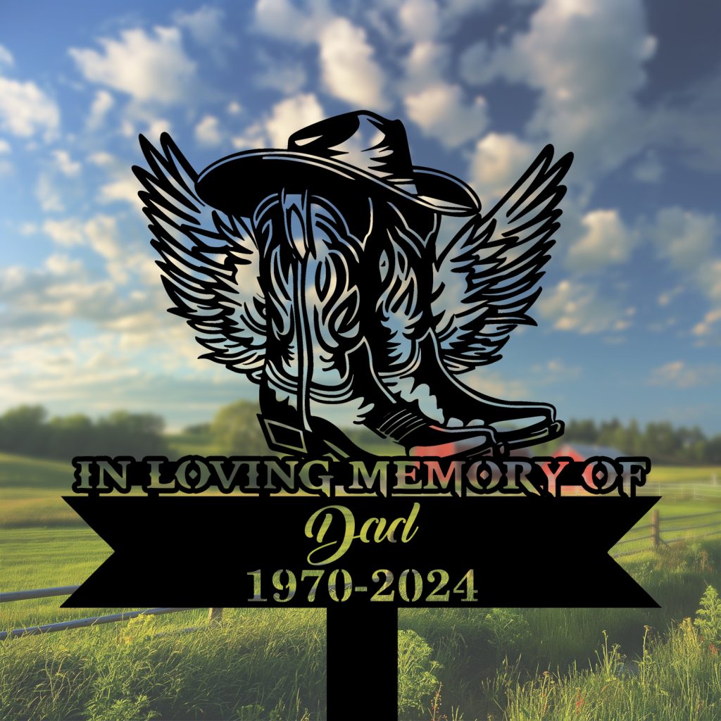 DINOZOZOCOM Personalized Memorial Garden Stakes, In Loving Memory ...