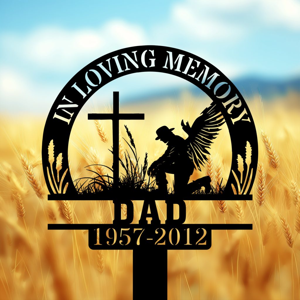 DINOZOZOCOM Personalized Memorial Garden Stakes, In Loving Memory ...