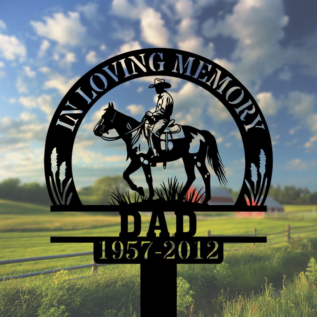 DINOZOZOCOM Personalized Memorial Garden Stakes, In Loving Memory ...