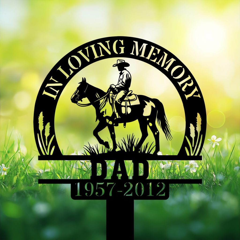 DINOZOZOCOM Personalized Memorial Garden Stakes, In Loving Memory ...