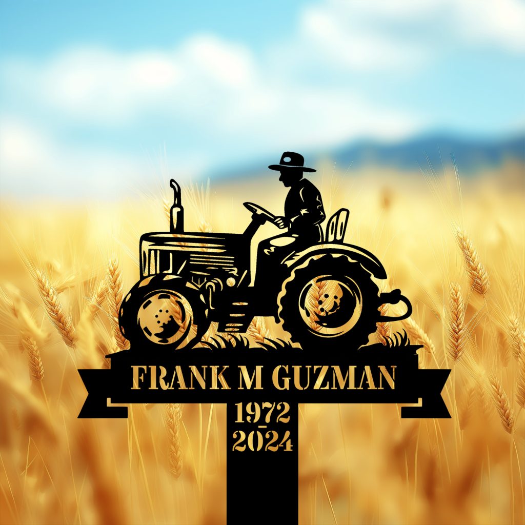 DINOZOZOCOM Personalized Memorial Garden Stakes Vintage Farmeron ...