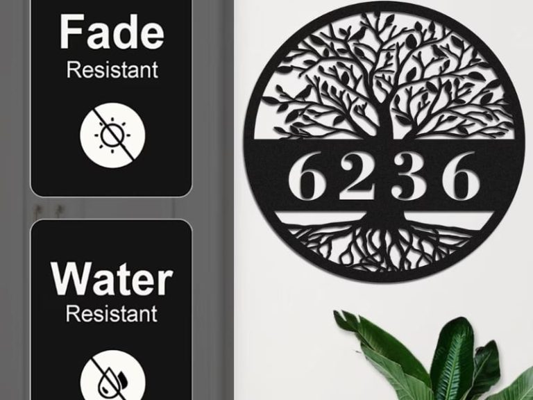 Trending Hanging Address Sign Designs for Modern Homes